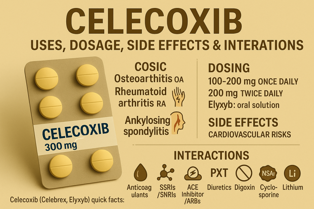 Celecoxib (Celebrex) Uses, Dosage, Side Effects & Risks